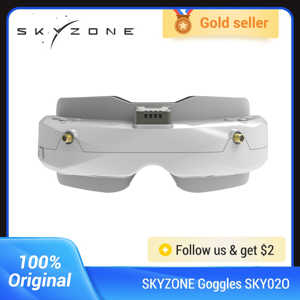 SKYZONE SKY02O V2 FPV GOGGLES 640X400 OLED resolution display Come with ...