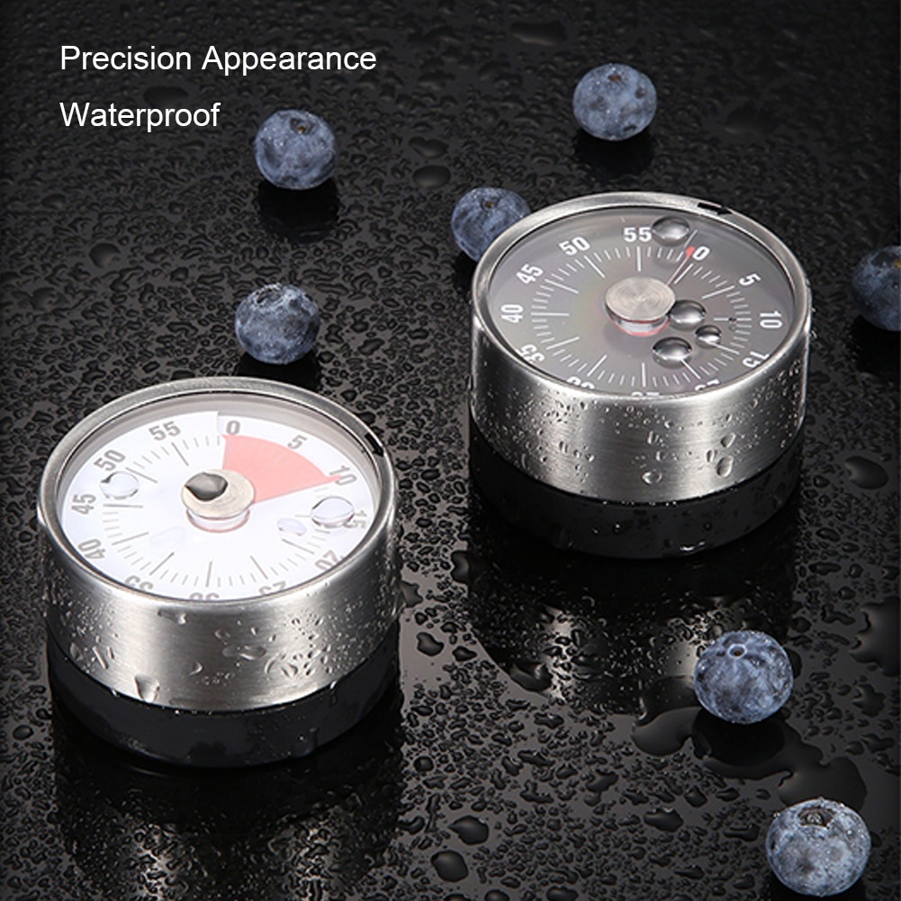 Mechanical Visual Stopwatch Clock Magnetic Backing 60-Minute Countdown ...