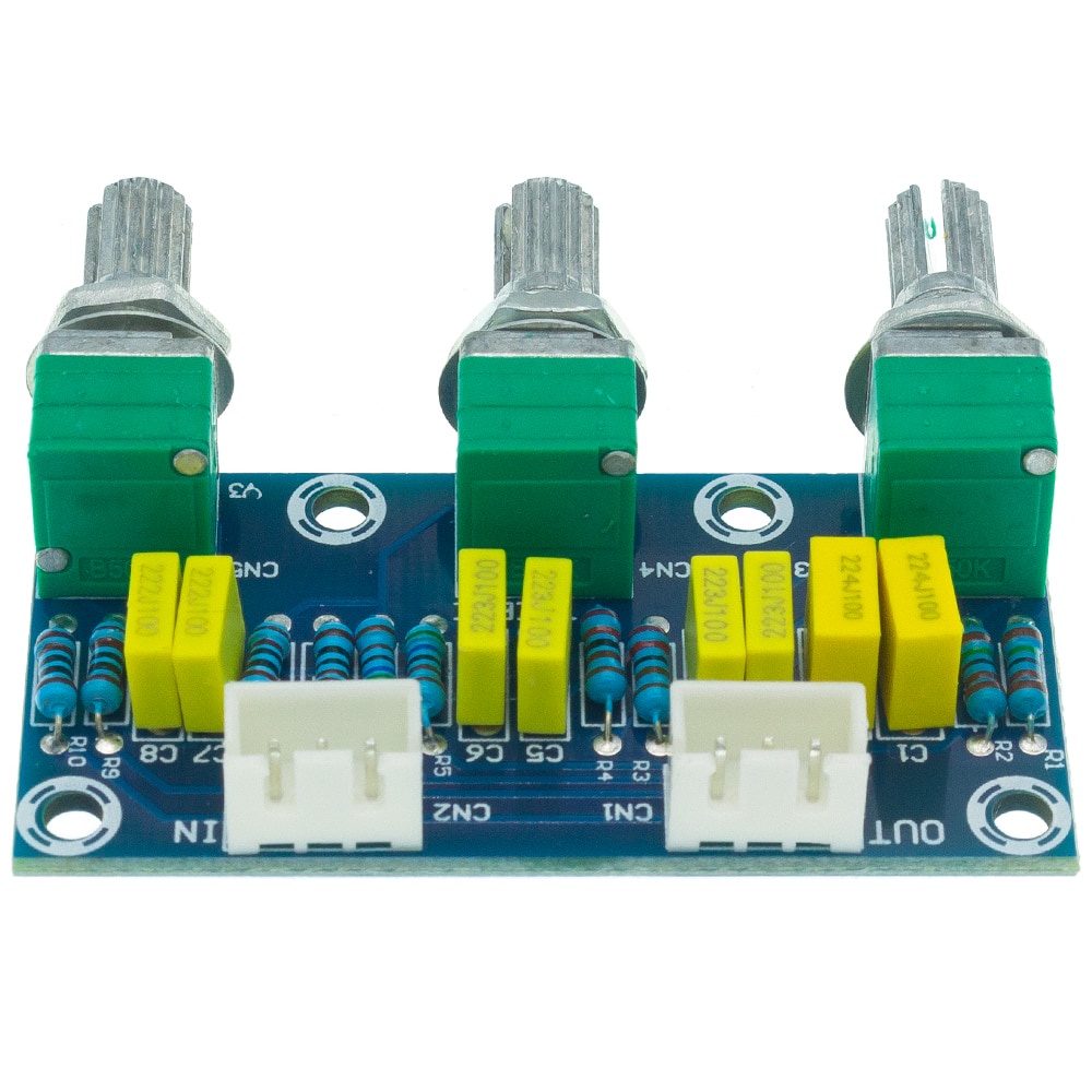 XH-M802 Amplifier Board High and Low Voltage Mixer Tone Board Volume ...