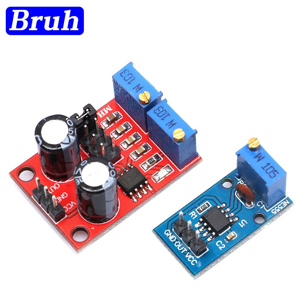 NE555 Pulse Frequency Duty Cycle Adjustable Module Square Wave 5V-12V ...