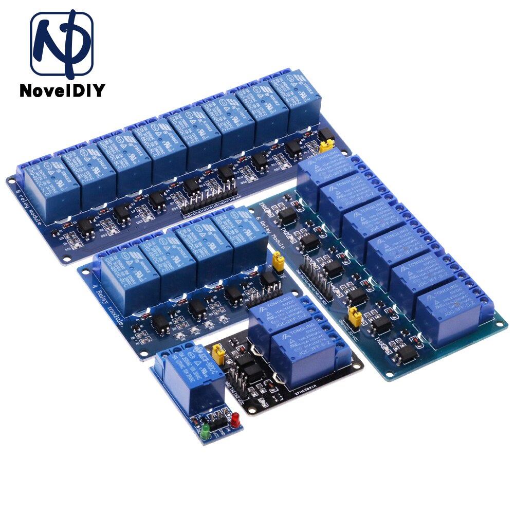 1 2 4 6 8 Channel DC 5V Relay Module One Way With Optocoupler Low Level Trigger Expansion Board ...