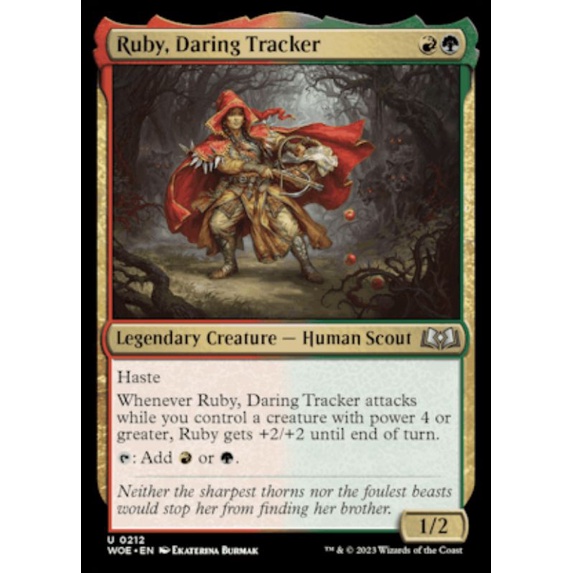 Ruby, Daring Tracker - WOE - Uncommon - MTG Cards (WotC) | Shopee ...