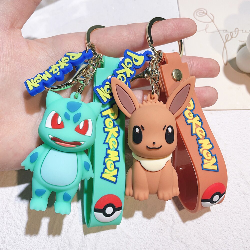 Pokémon Keychains Fashion Pikachu Car Backpack Keychain Accessories ...