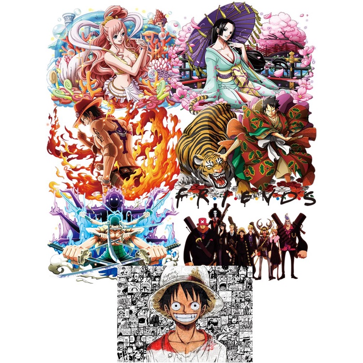 ONE PIECE Luffy Nami and Roronoa Zoro vinyl stickers Patches for ...