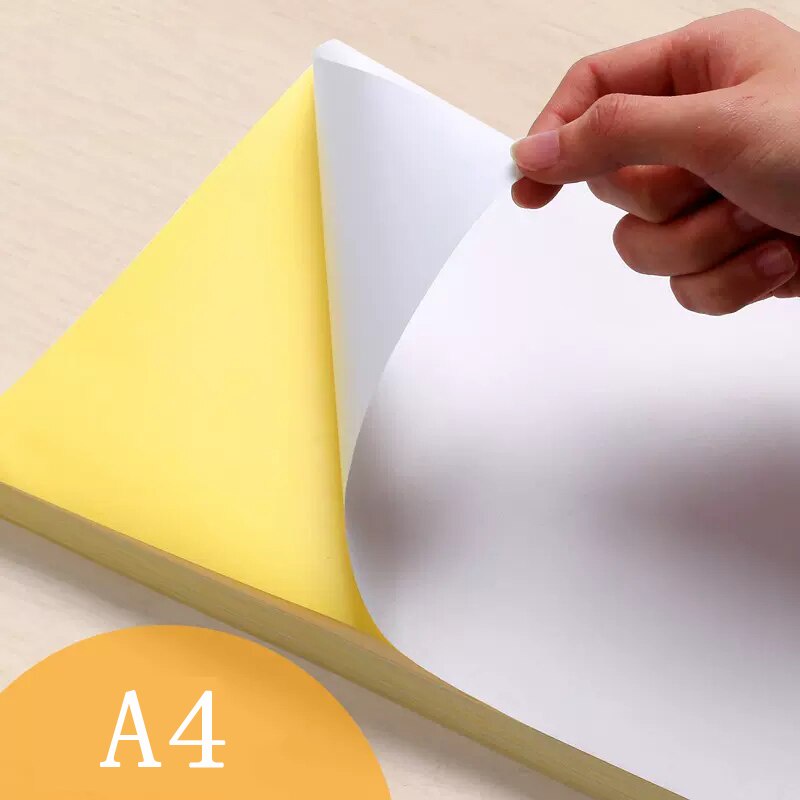 A4 210mm X 297mm Matt White Self Adhesive Easy Peeling Printable ...