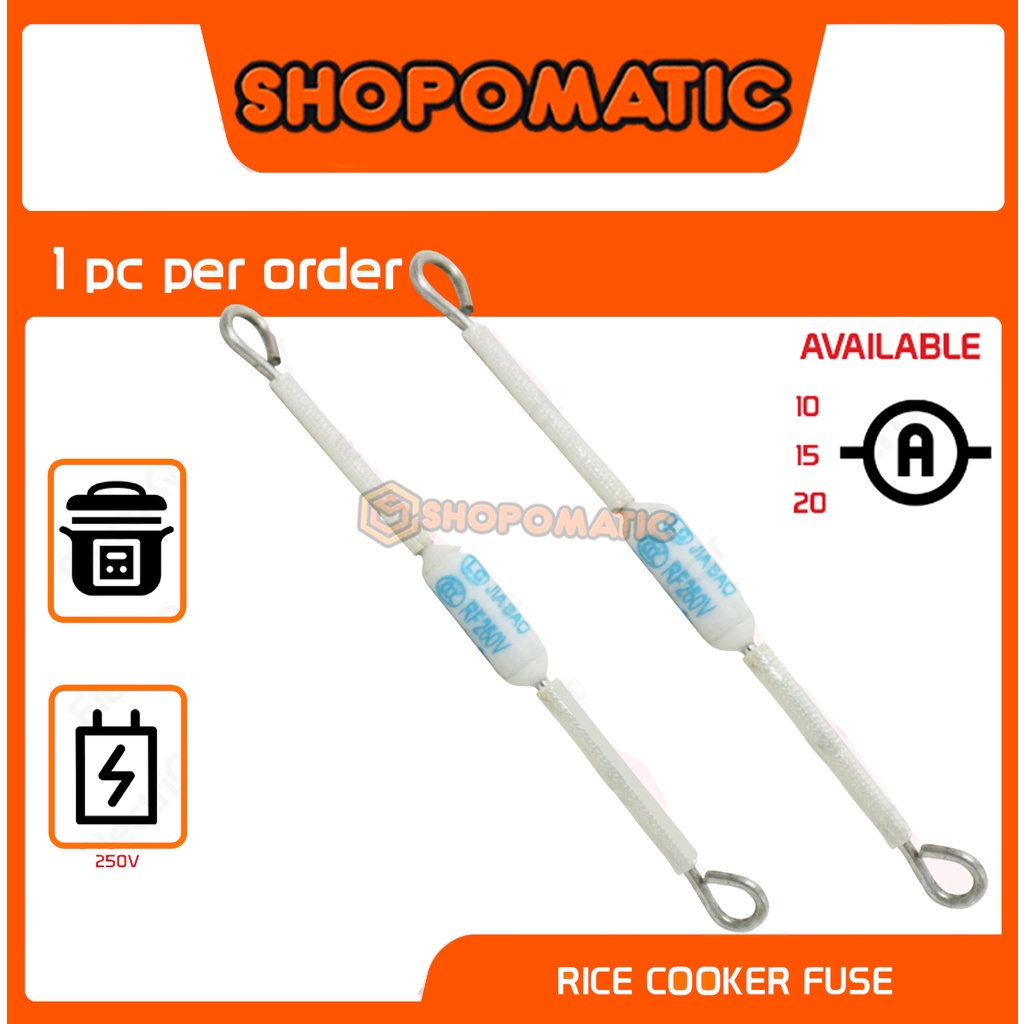 🟧 RF Thermal Fuse 250V 10A 15A 20A Ceramic Temperature fuse for Rice ...