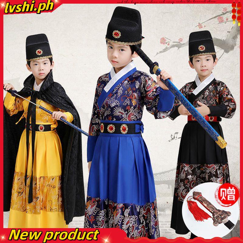 Hanfu Children's Costume Boys Hanfu Chinese Style Jinyiwei Four Famous ...