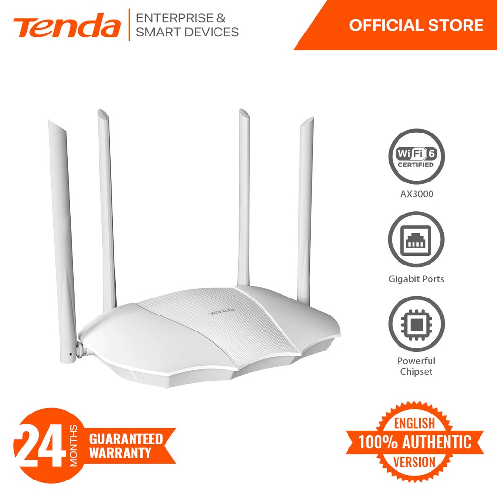 Tenda RX9 AX3000 Wifi 6 Gigabit Dual Band Gaming Router | OFDMA + MU ...