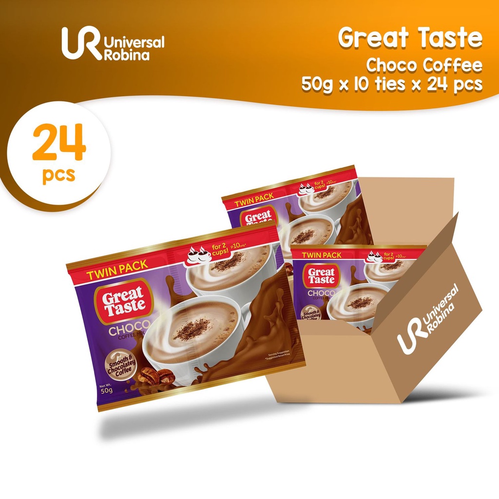 Great Taste Choco Twin (50g x 10) - Bundle of 24 | Shopee Philippines