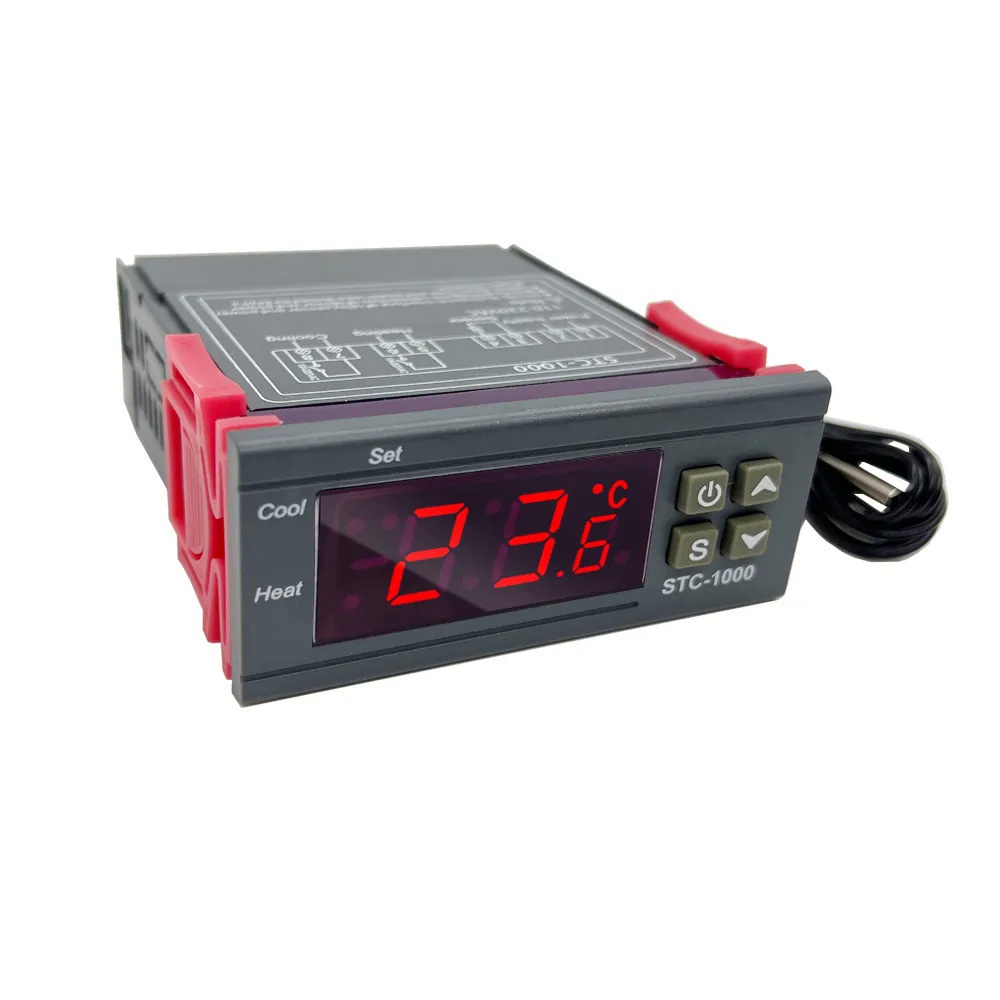 STC-1000 STC 1000 LED Digital Thermostat for Incubator Temperature Controller Thermoregulator ...