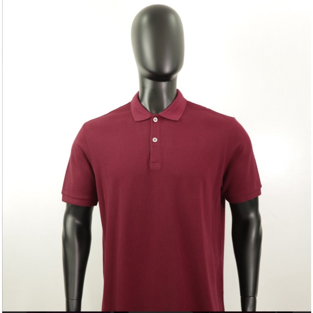 COLLEZIONE C2 Regular FIT 23PCMT1K017 MAROON Pique Polo Shirt Wear Men ...