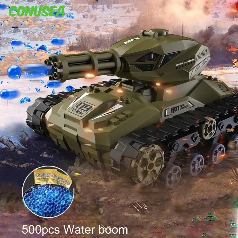 JJRC Rc Tank 500Pcs Water Boom Shooting World of Tanks War Tank Battle ...