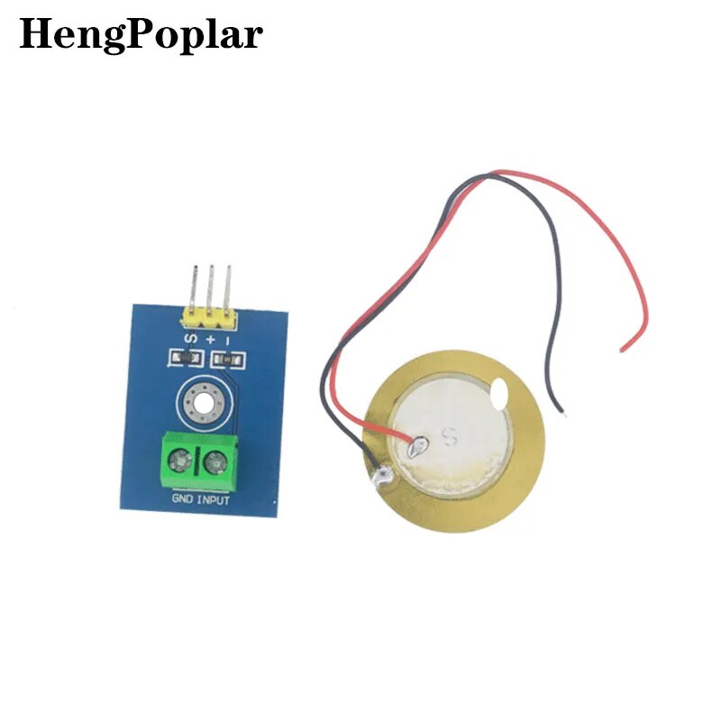 Diy Kit 3 3v 5v Ceramic Piezo Vibration Sensor Module Analog Controller