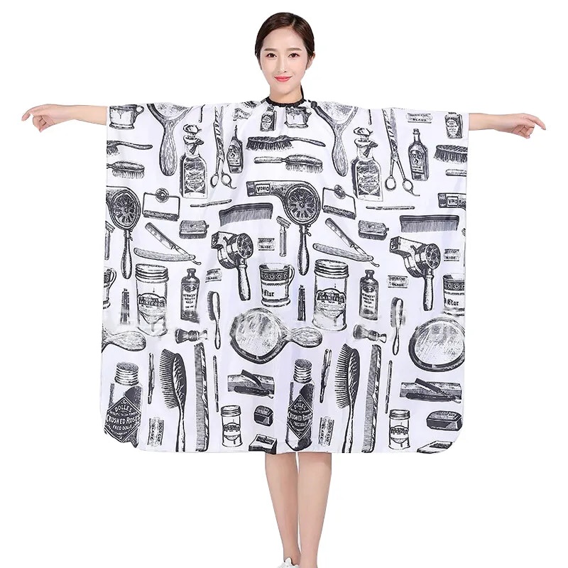 ⓛAdult Salon Barbers Hairdresser Hair Cutting Cape Gown Hairdressing ...