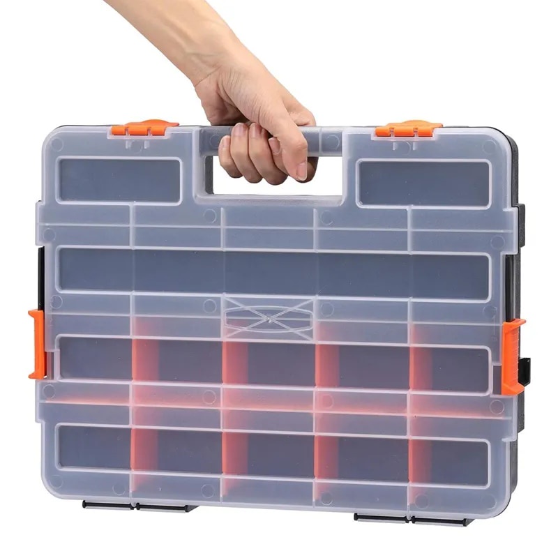 Stackable Tool Box Organizer Box Parts Storage Boxes Portable ToolBox ...