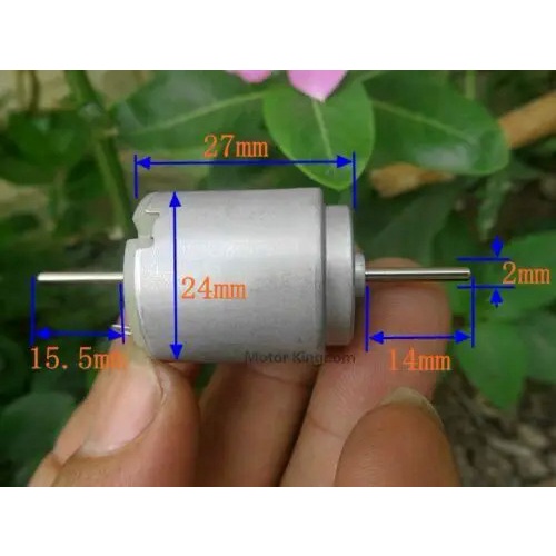 Micro R260 Round Mini 24mm Electric Motor High Speed DC 3V-9V 3.7V 5V 6V 7.4V Dual 2mm Shaft ...