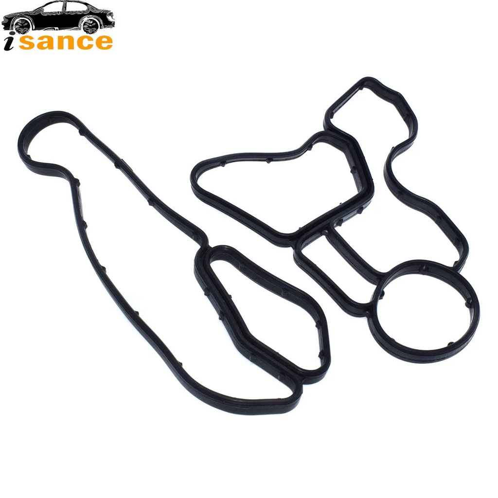 Isance New Engine Oil Filter Housing Gasket Cooler Seal For BMW E60 E61 ...
