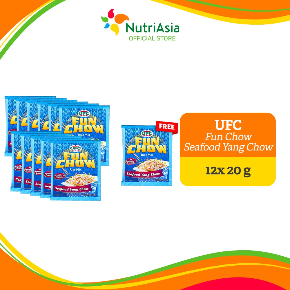UFC Fun Chow Rice Mix Seafood Yang Chow 20g 11+1 FREE | Shopee Philippines