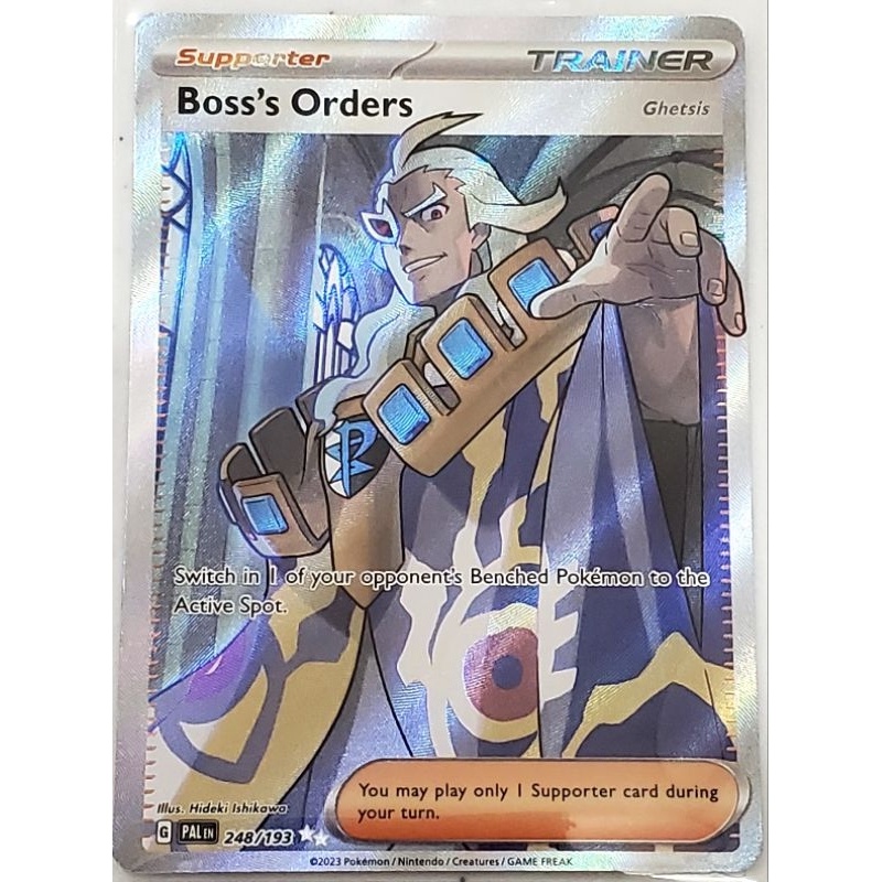 Pokemon TCG Boss's Orders 248/193 Ghetsis Paldea Evolved | Shopee ...