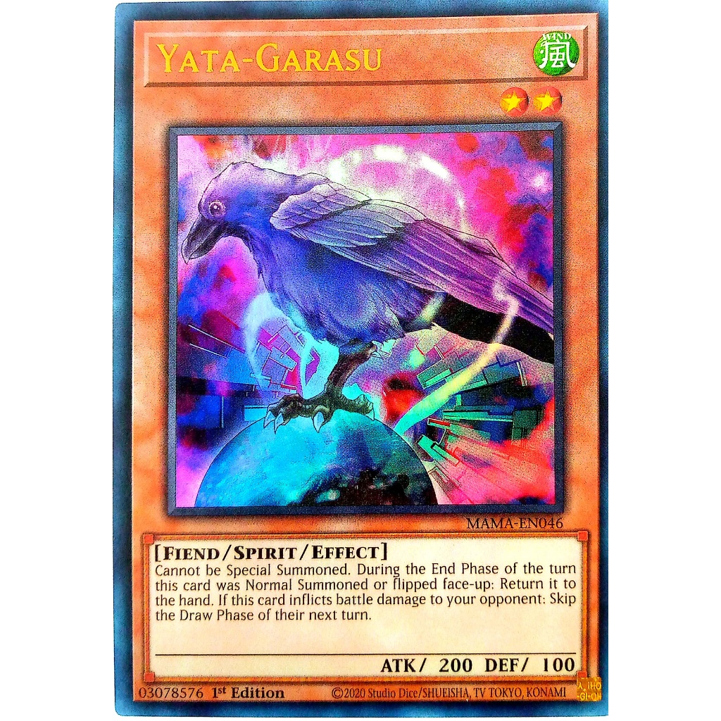 Yugioh! Yata-Garasu MAMA EN046 1st Edition Ultra Rare | Shopee Philippines