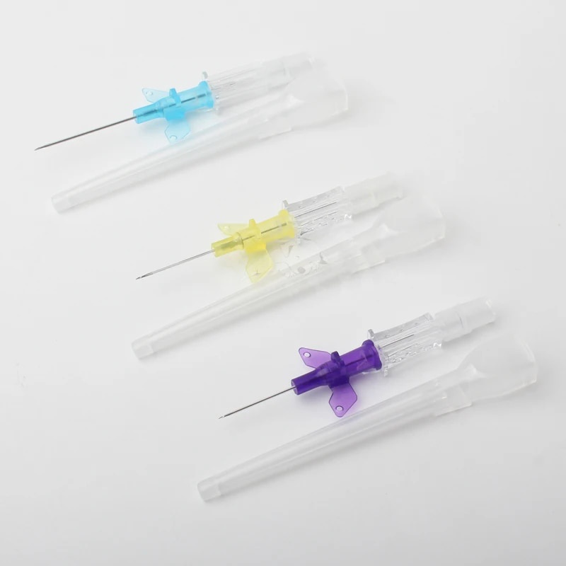 Disposable Safety IV Cannula Intravenous Injection Catheter with Wing ...