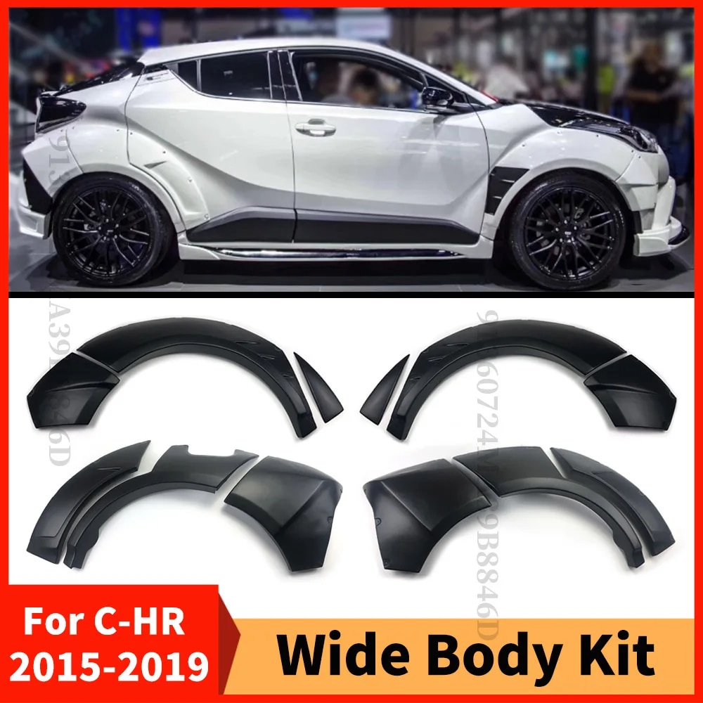 ☼New Style Front Rear Wheel Brow Arch Fender Flares Eyebrow Wide Body ...