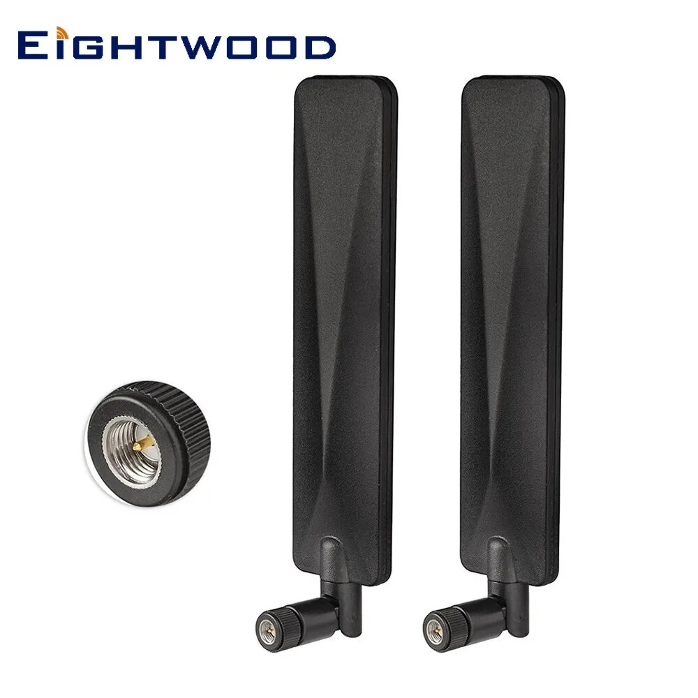 Eightwood 2pcs 4G LTE Antenna 9dBi SMA Male Aerial for Industrial IoT ...
