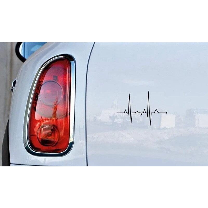 14cm*10cm Heartbeat Line Cardiac Monitor Car Water-resistant High ...