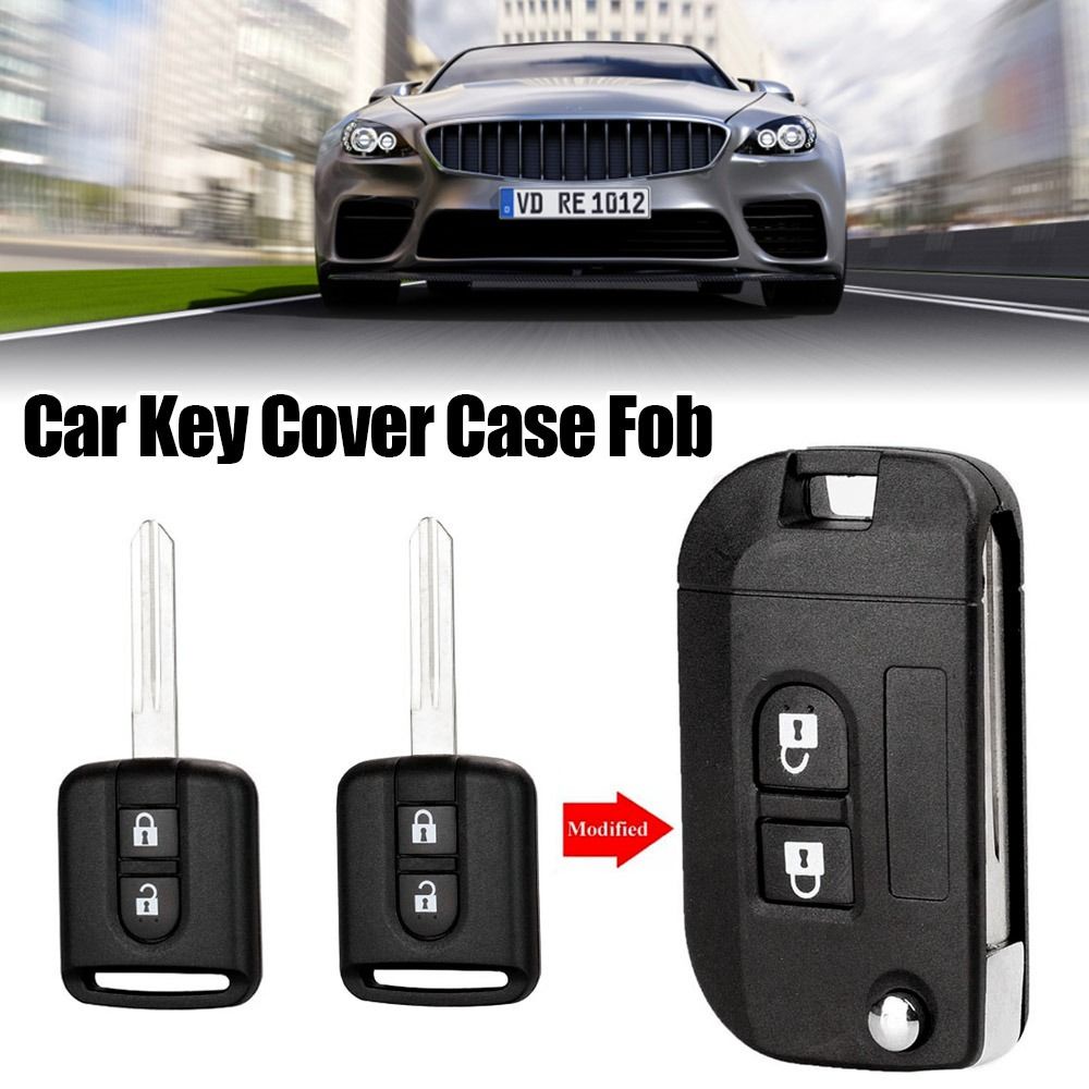 Modified Flip Folding Car Key Shell For Nissan Qashqai Micra Navara ...