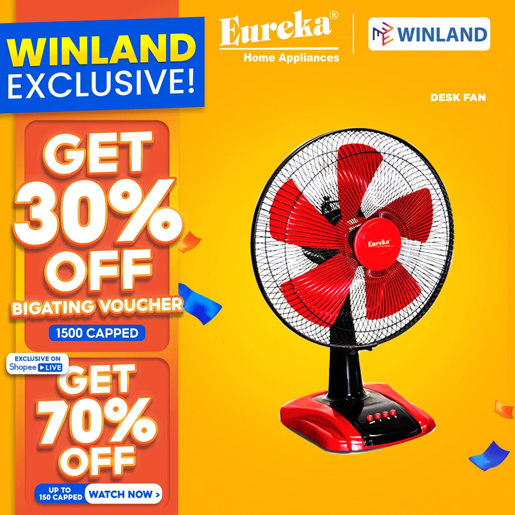 Eureka by Winland 16 Inches Desk Ground Floor Fan | Electric Fan ...