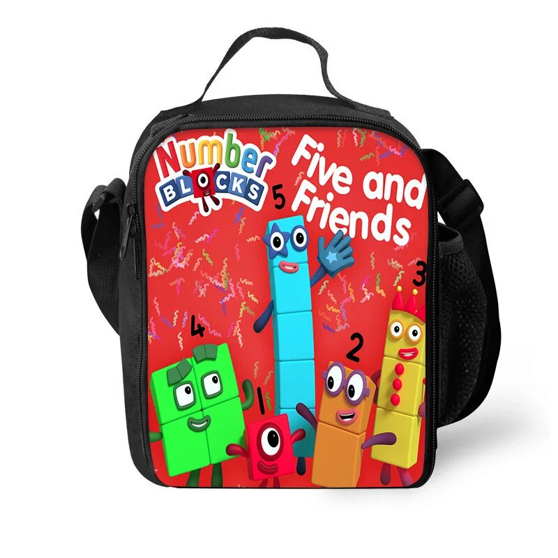 Classic Crossbody Game Numberblocks Lunchbox Thermal insulation Food ...