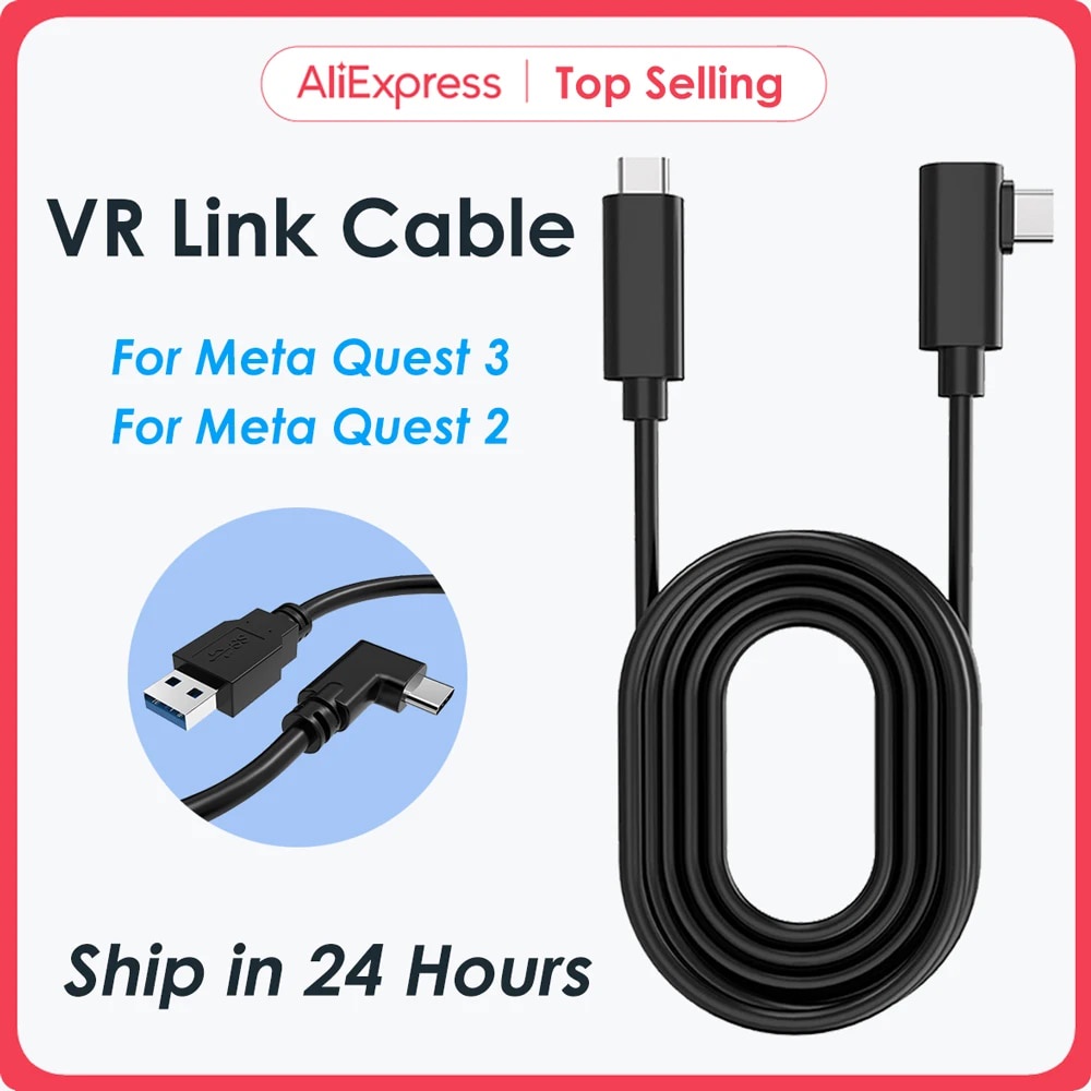 Link Cable for Meta Quest 3 Accesories USB 3.2 Type C Cable Data ...