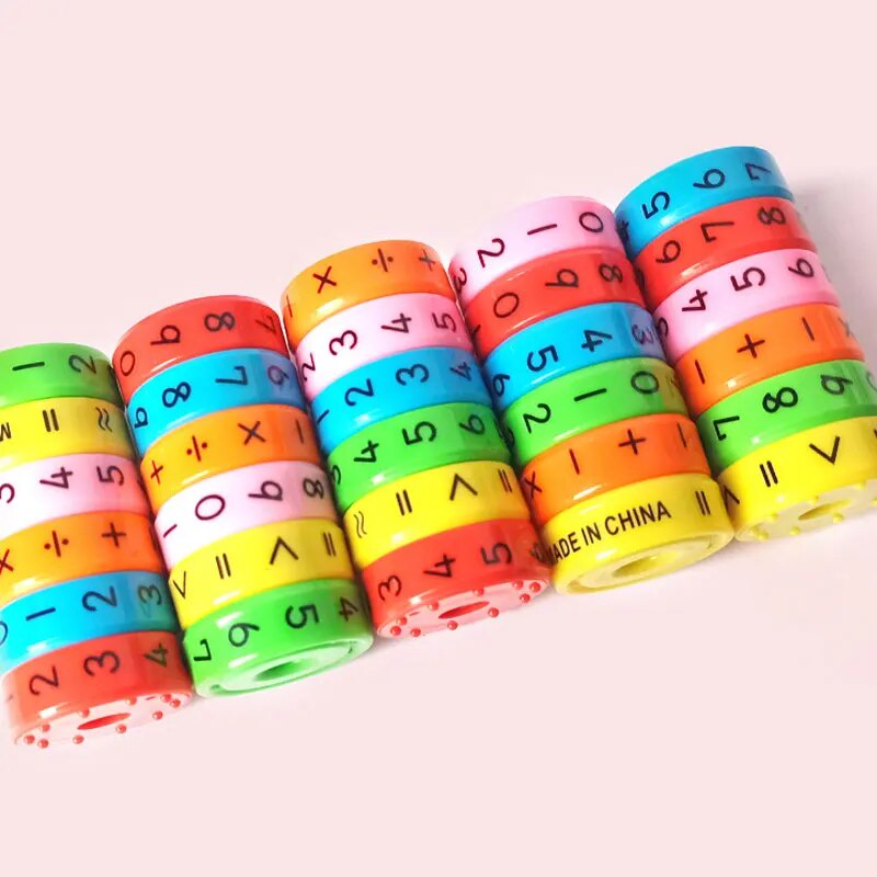 Kids Mathematics Numbers Magic Cube Toy Montessori Puzzle Game Kids ...