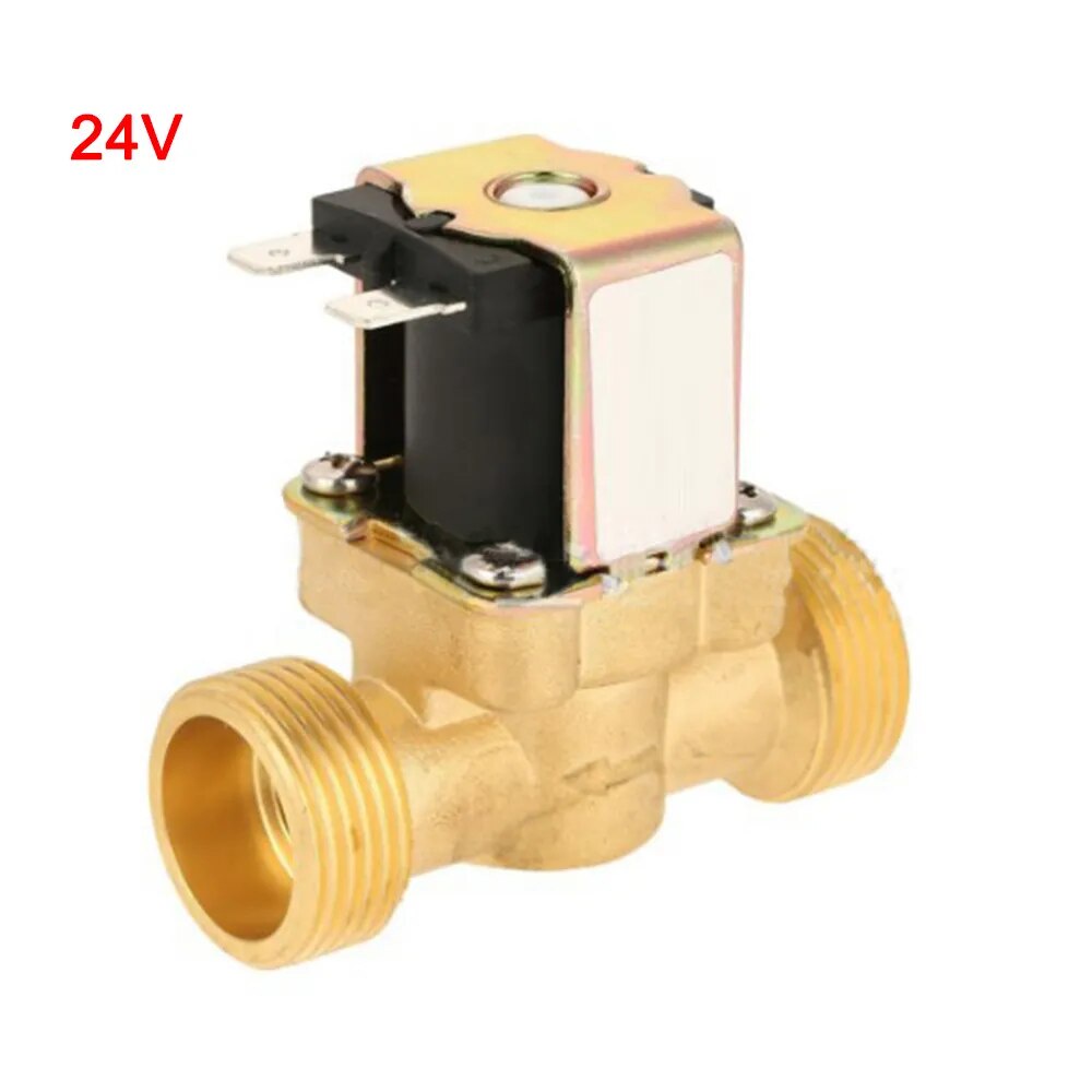 1pc 1/2Inch Electric Solenoid Valve Magnetic DC N/C Water Air Inlet Flow Switch Copper Electric ...