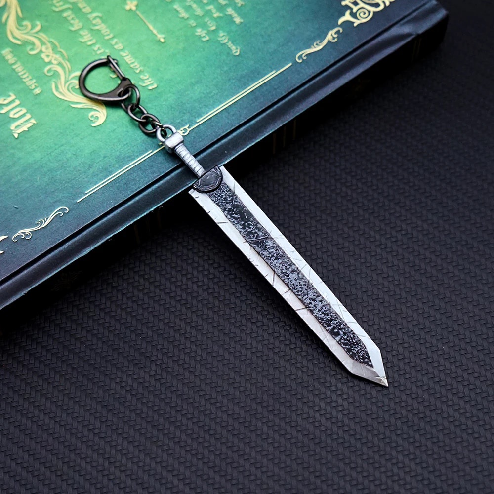 ┲New Berserk Guts Sword Keychain Men Key Chain Keyring Metal Keychains ...