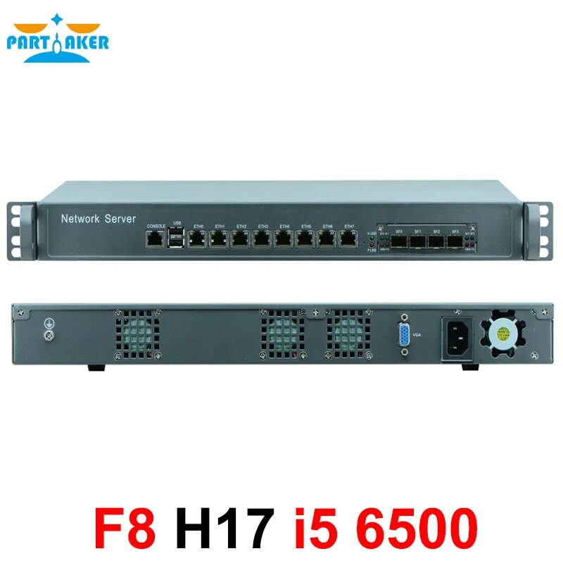 ღ8 LAN firewall appliance intel core i5 6500 for pfSense with 1u ...
