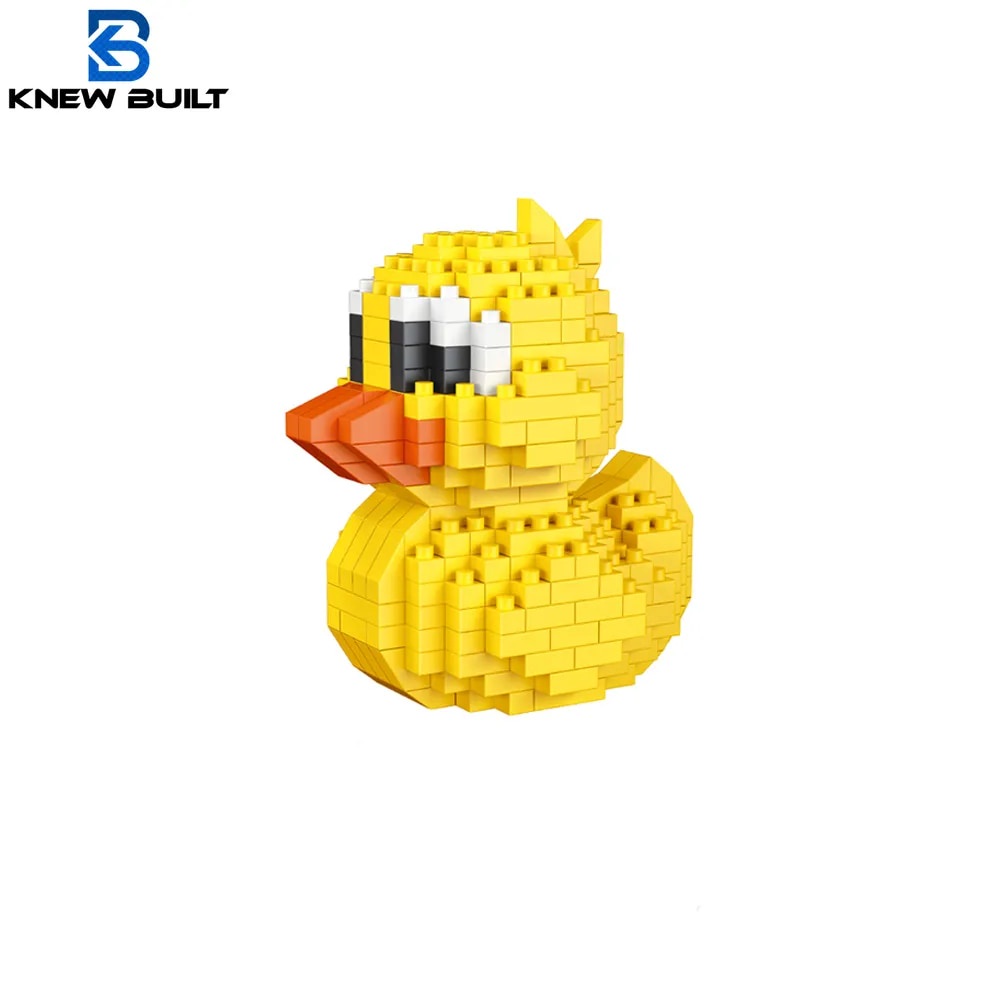 Little Yellow Duck Puzzle Assembly Building Blocks Toys Animal Series ...