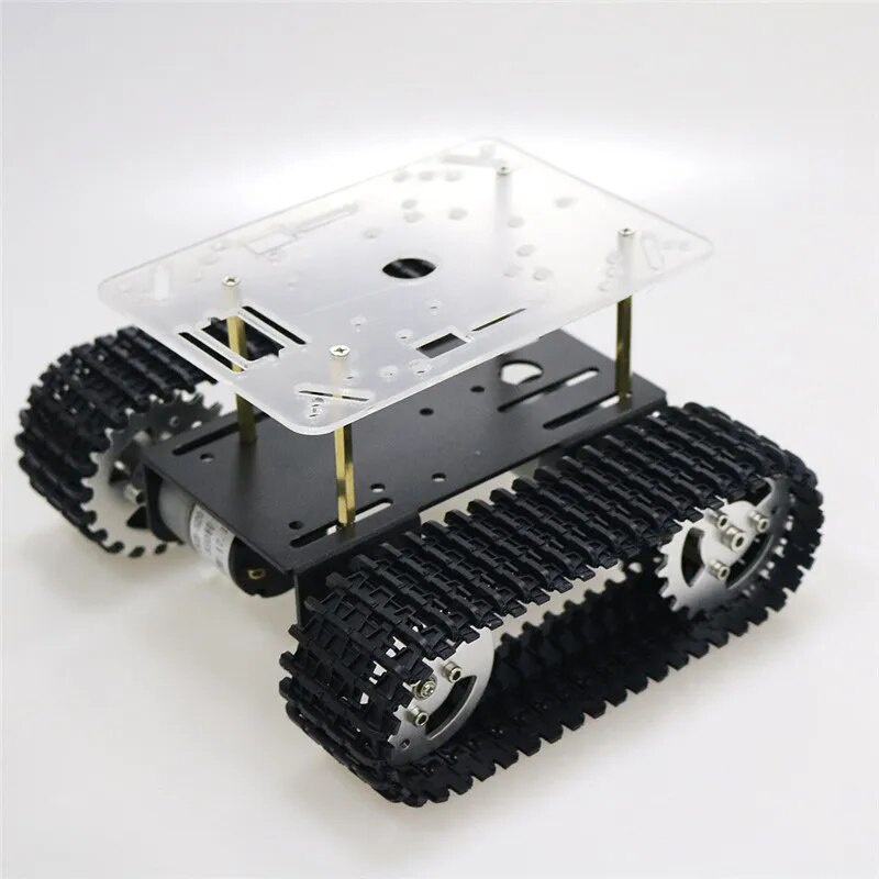 ☬Smart Robot Tank Chassis Tracked Car Platform with 12V 350rpm Motor ...