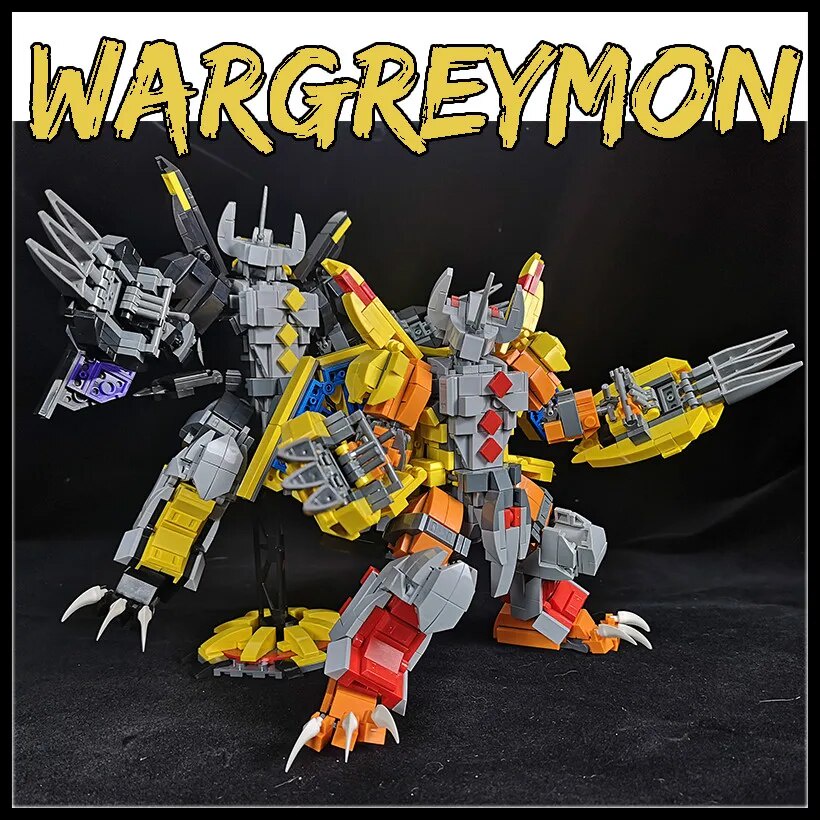 WarGreymon Building Blocks Kids Toys Digimon Anime Figure Model Toys ...