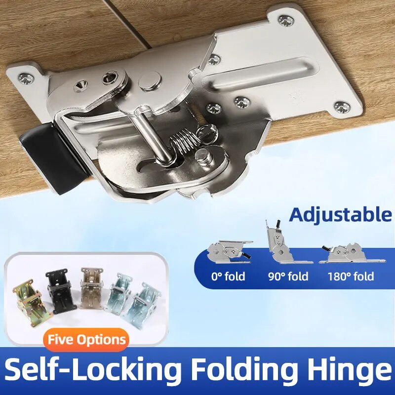 4pcs 90 Degree Self-Locking Folding Table Hinges Feet For Table Chair ...