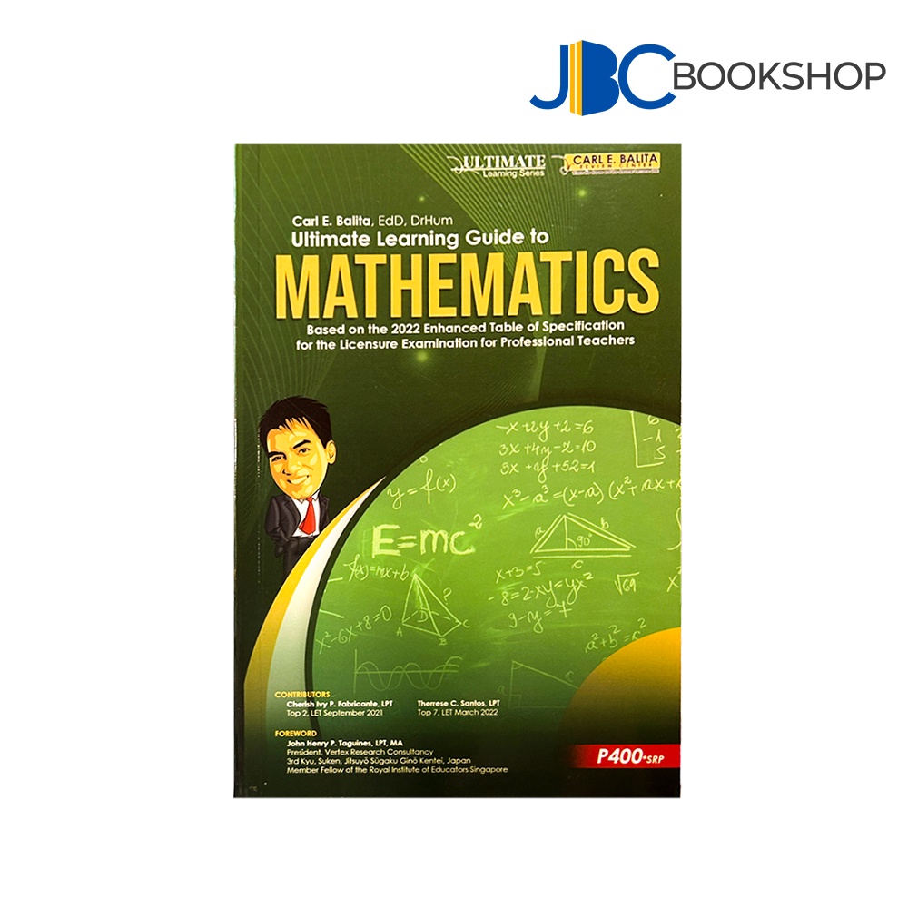 Mathematics Ultimate Learning Guide Majorship LET Reviewer (2023 ...