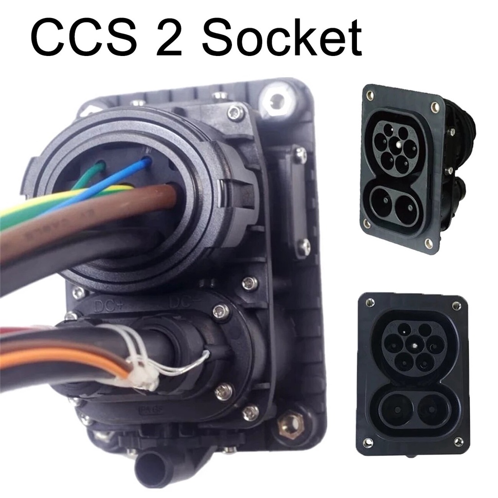 ⚡ccs 2 Socket 200a Dc With 1m Cable Evse Ccs Combo 2 Ev Fast Socket Ccs