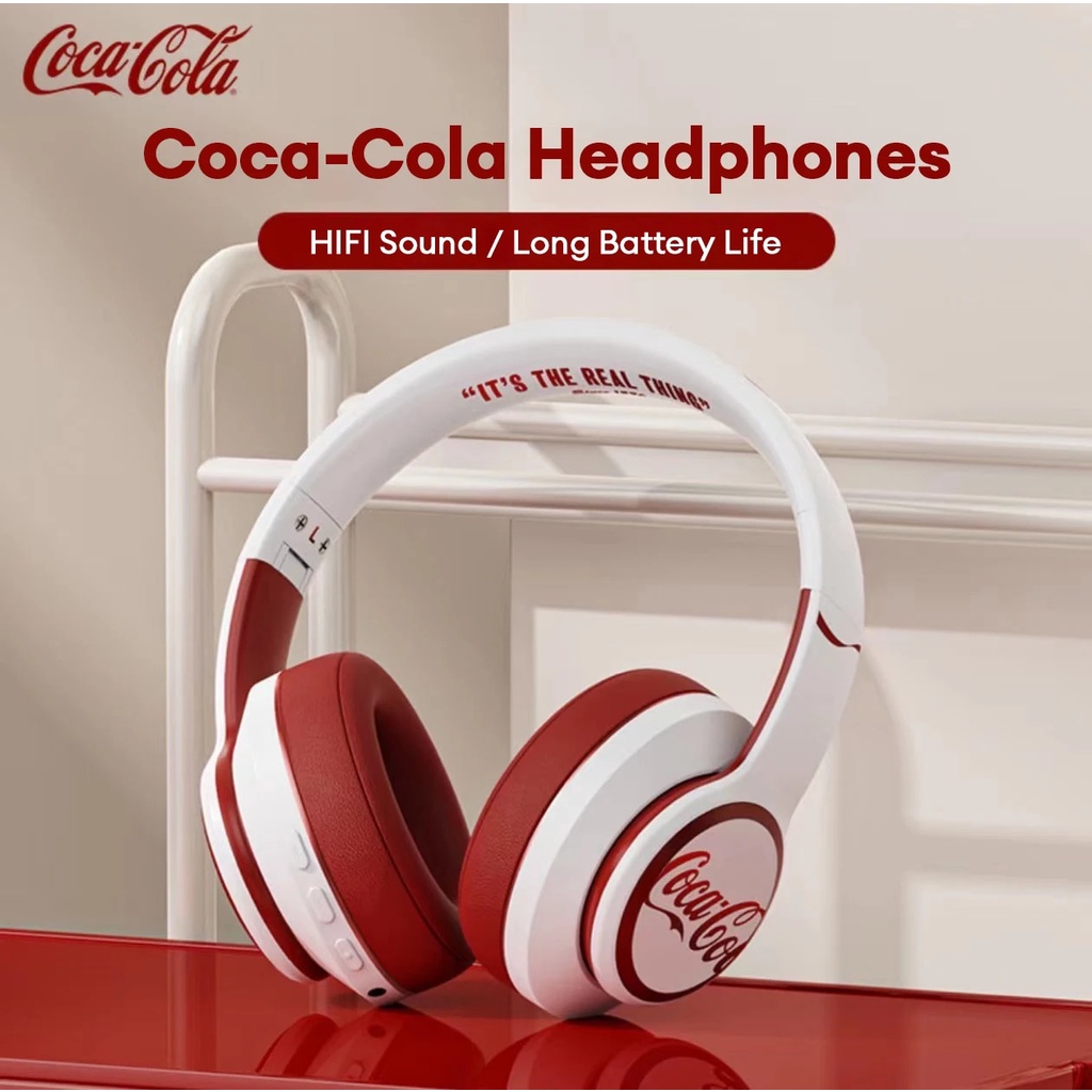 MINISO Coca-Cola T05 Bluetooth 5.3 Headphones Sport Long Battery Life ...