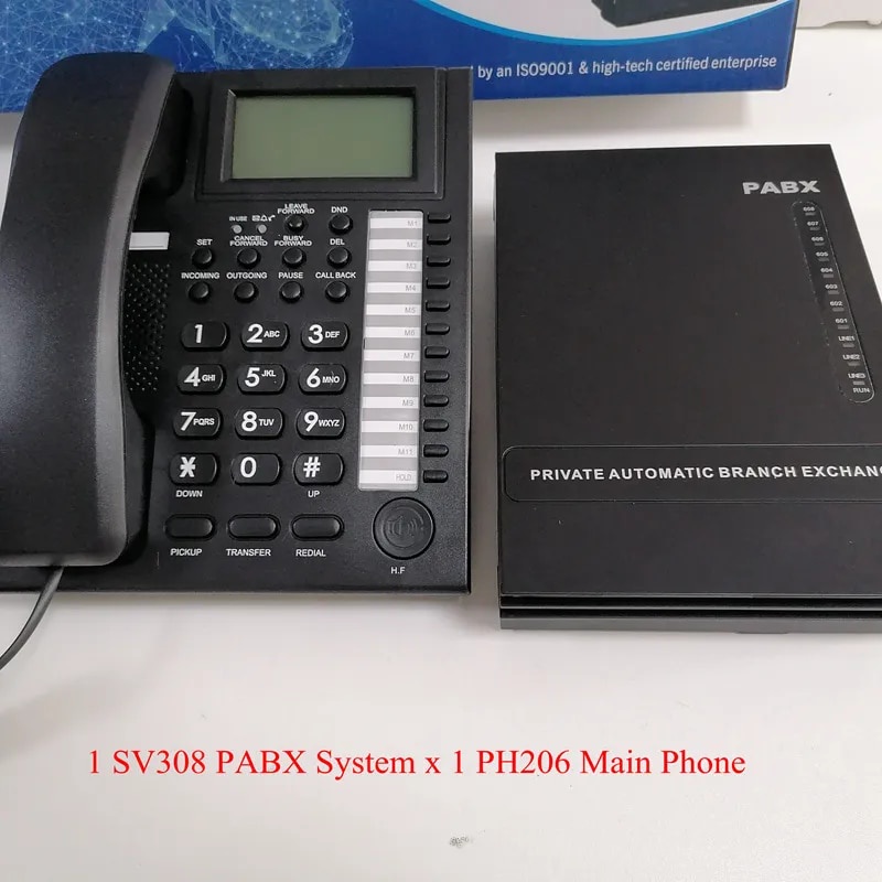 ☁Cheapest PBX / PABX SV308 Office Phone system ( 1 PBX system + 1 Main ...