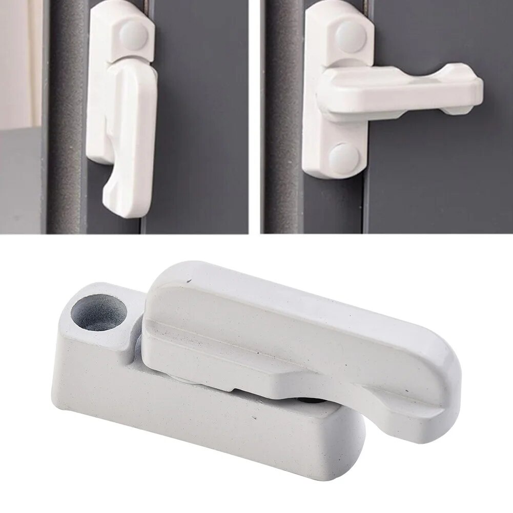 White Window Lock T-lock Aluminum Safety Handle Anti-theft For Latch ...