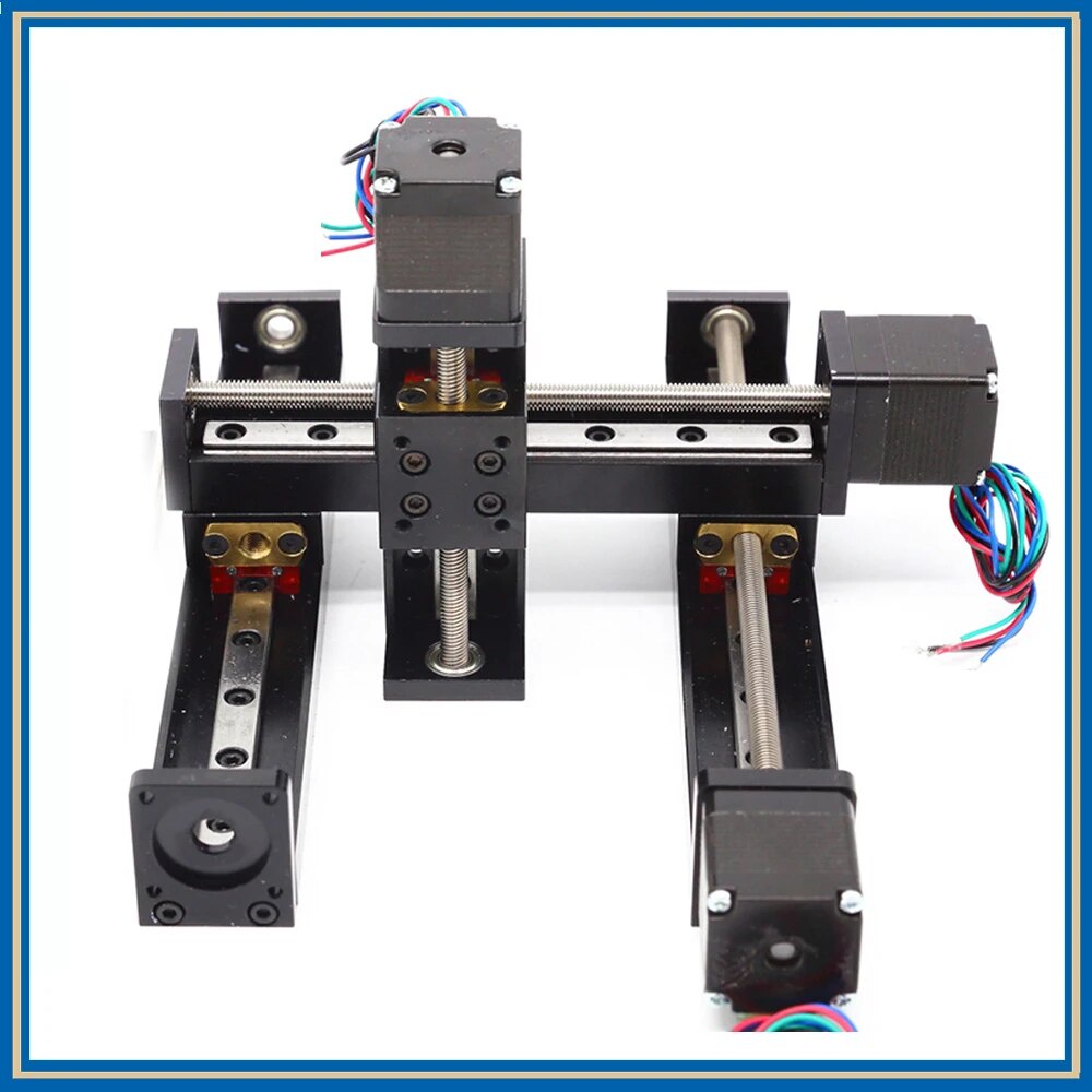 T-type Sliding Table Rail Linear Stage Transport Platform 50~200mm ...
