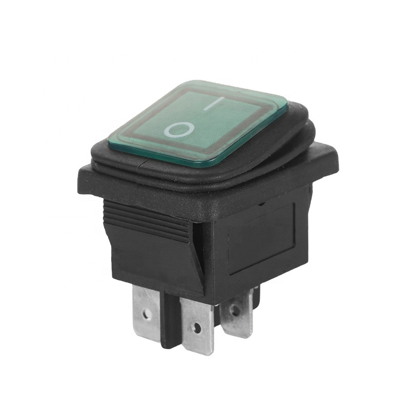 Chinakel KCD2-21F5 12v mini round rocker switch panel 12v waterproof ...
