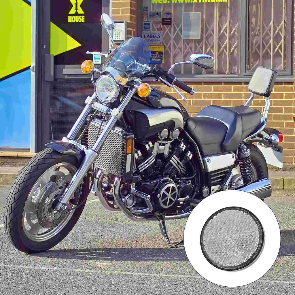 Motorcycle Reflector Reflectante Accessories Scooter Reflectors Round ...
