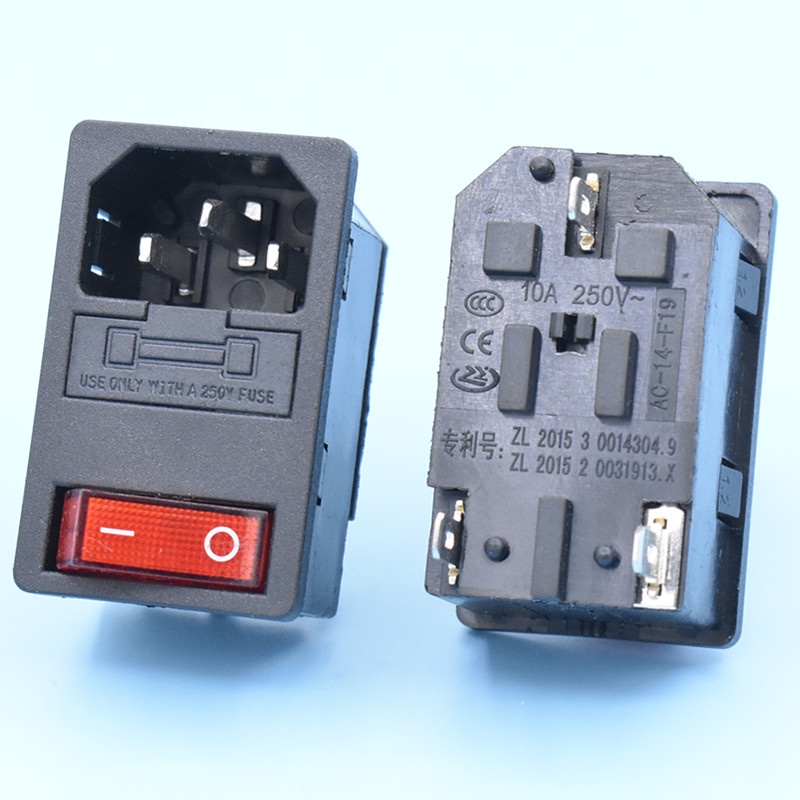 Charging Connector AC-14-F19 Fuse Jack Switch Socket Power AC | Shopee ...