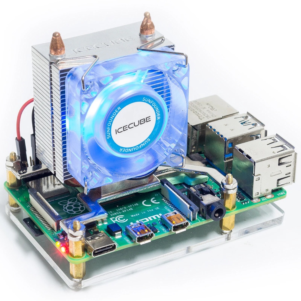 SunFounder Cooling Fan, Ice Tower Cooler, with RGB LED, Heatsink, for ...